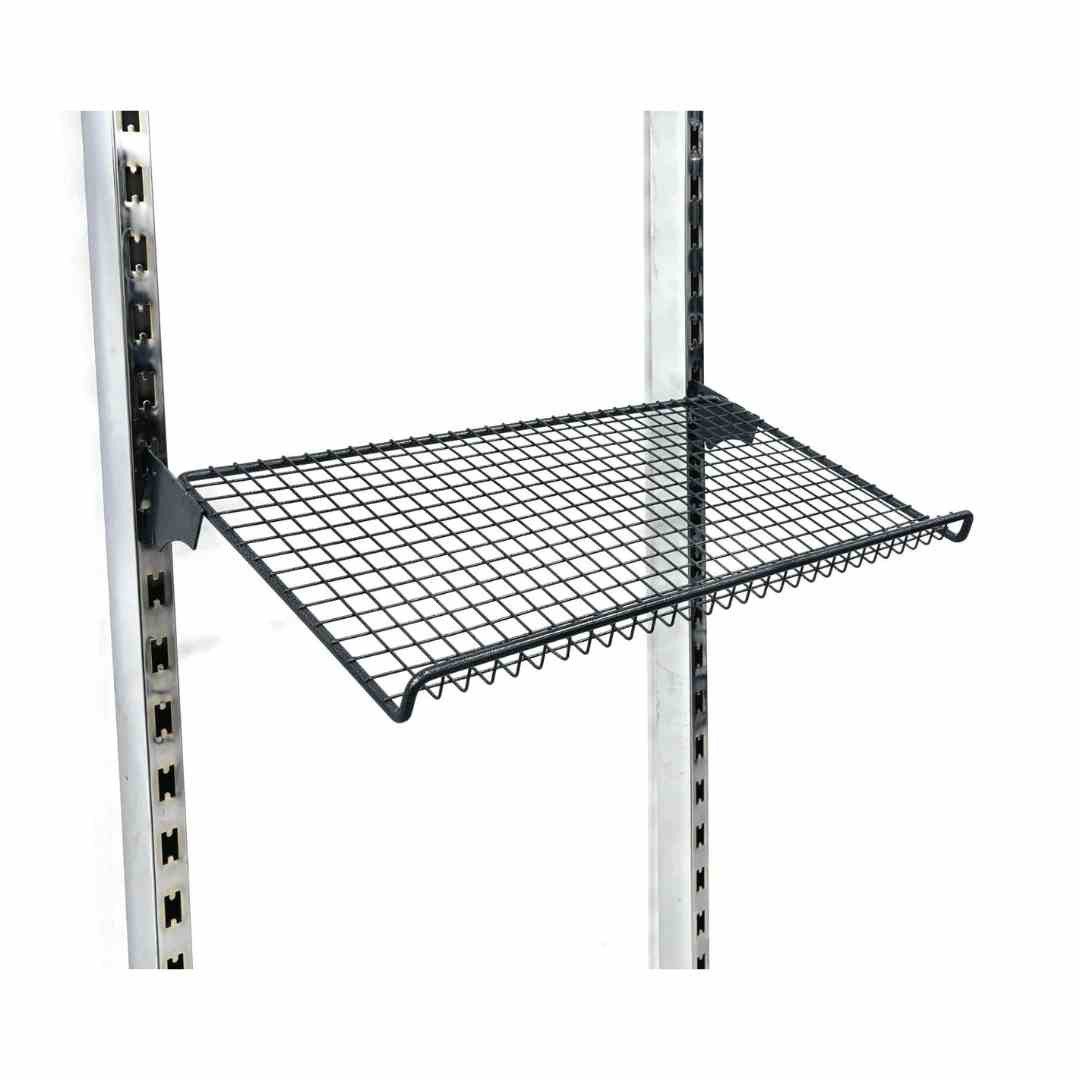 H Slot Channel Wire Shelf Black Chrome Hammer Grey – Supplier in Dubai ...