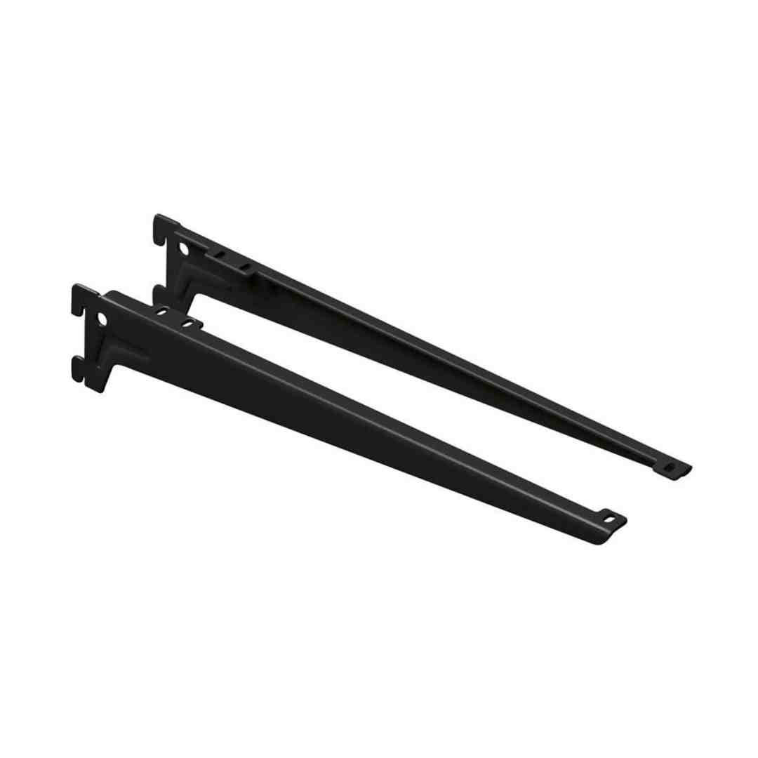 H Channel Angle Bracket Left & Right PAIR Black / Chrome / Hammer Grey ...